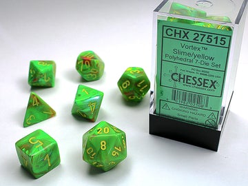 7 Piece Polyhedral Set - Vortex Slime